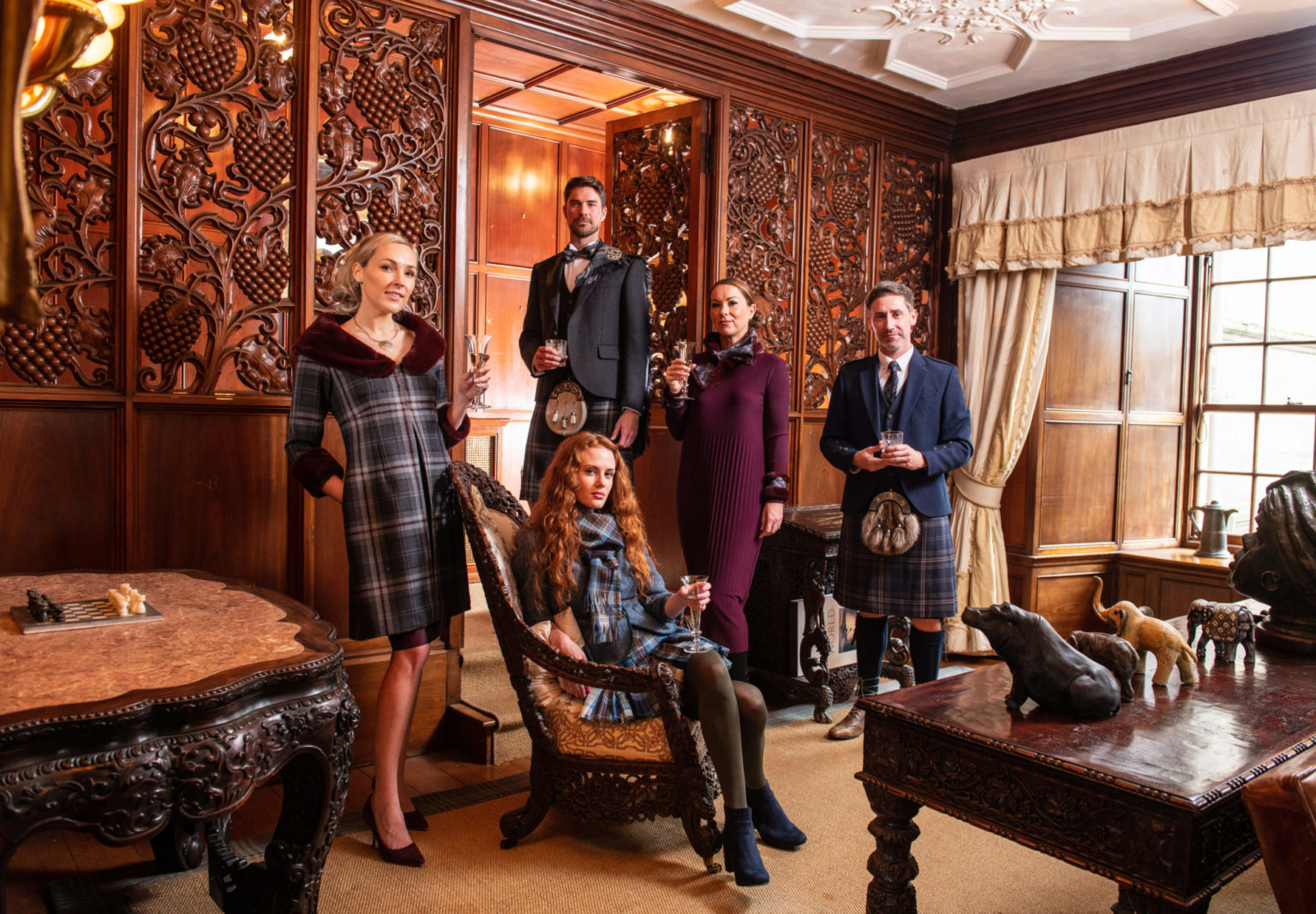 Joyce Young MacGregor and MacDuff at Cloncaird Castle - Joyce Young