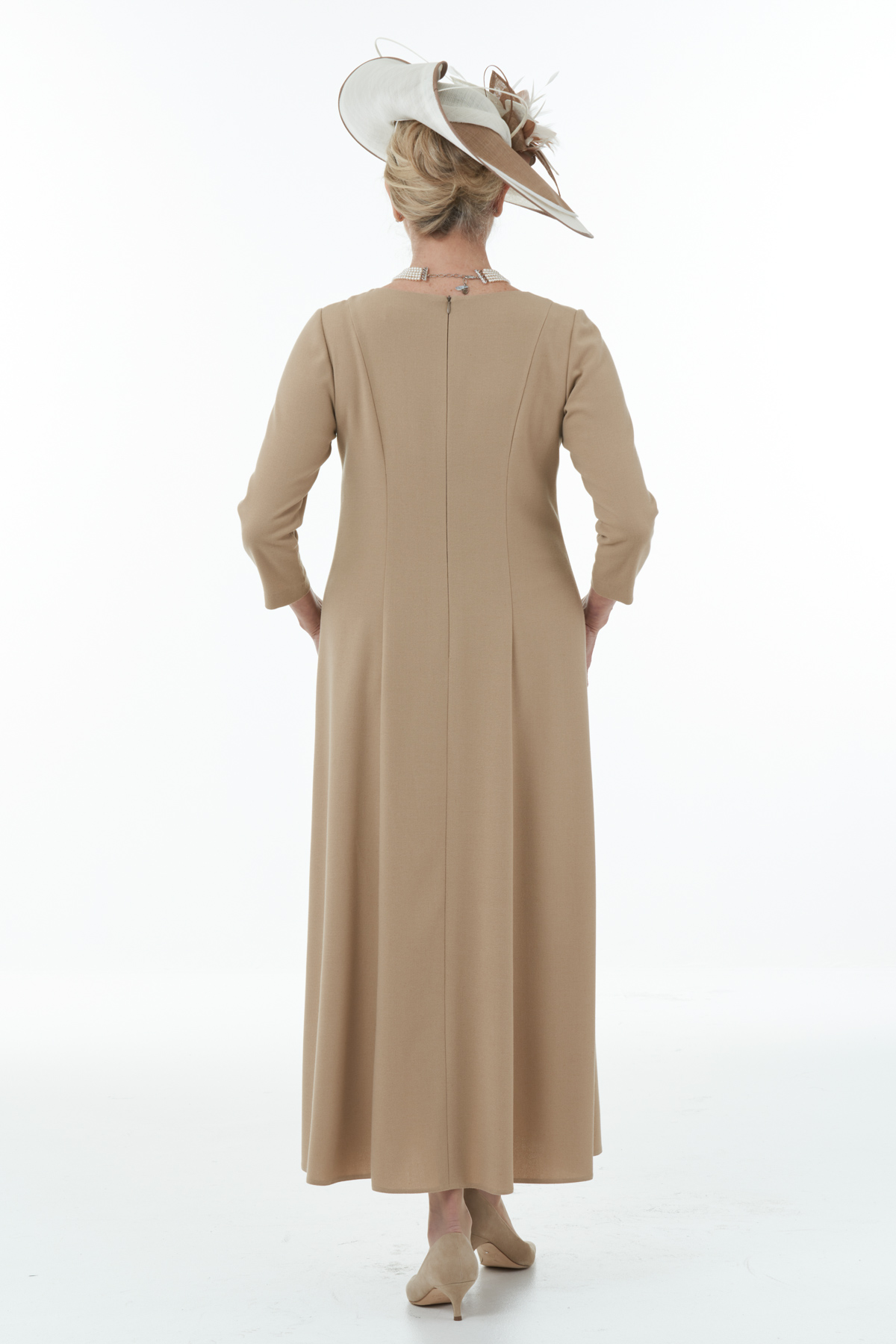 Camel & Ivory Panelled Dress | Signature Wedding Dresses