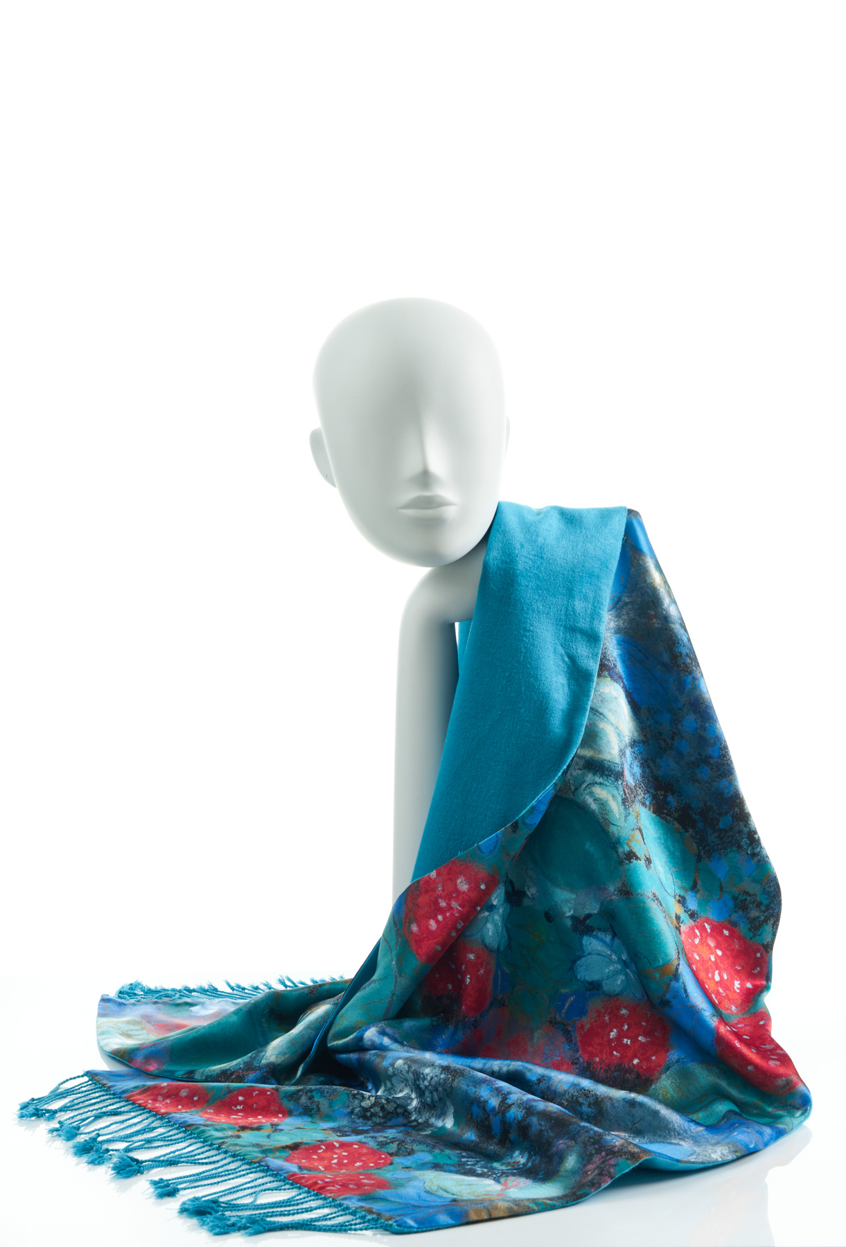 Silk Wrap in Blue | Joyce Young